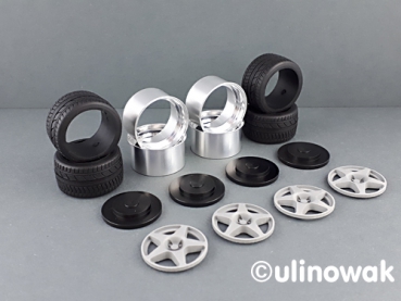 Modellbau-Nowak - 18 inch universal wheel and tire set Compomotive 5 ...