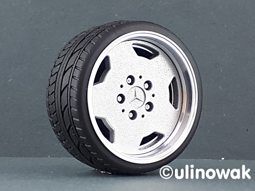 Modellbau-Nowak - 18 inch universal wheel and tire set AMG design 1:18