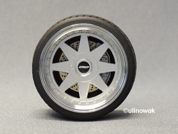 Modellbau-Nowak - 16 inch universal wheel and tire set Zender 8-spoke ...